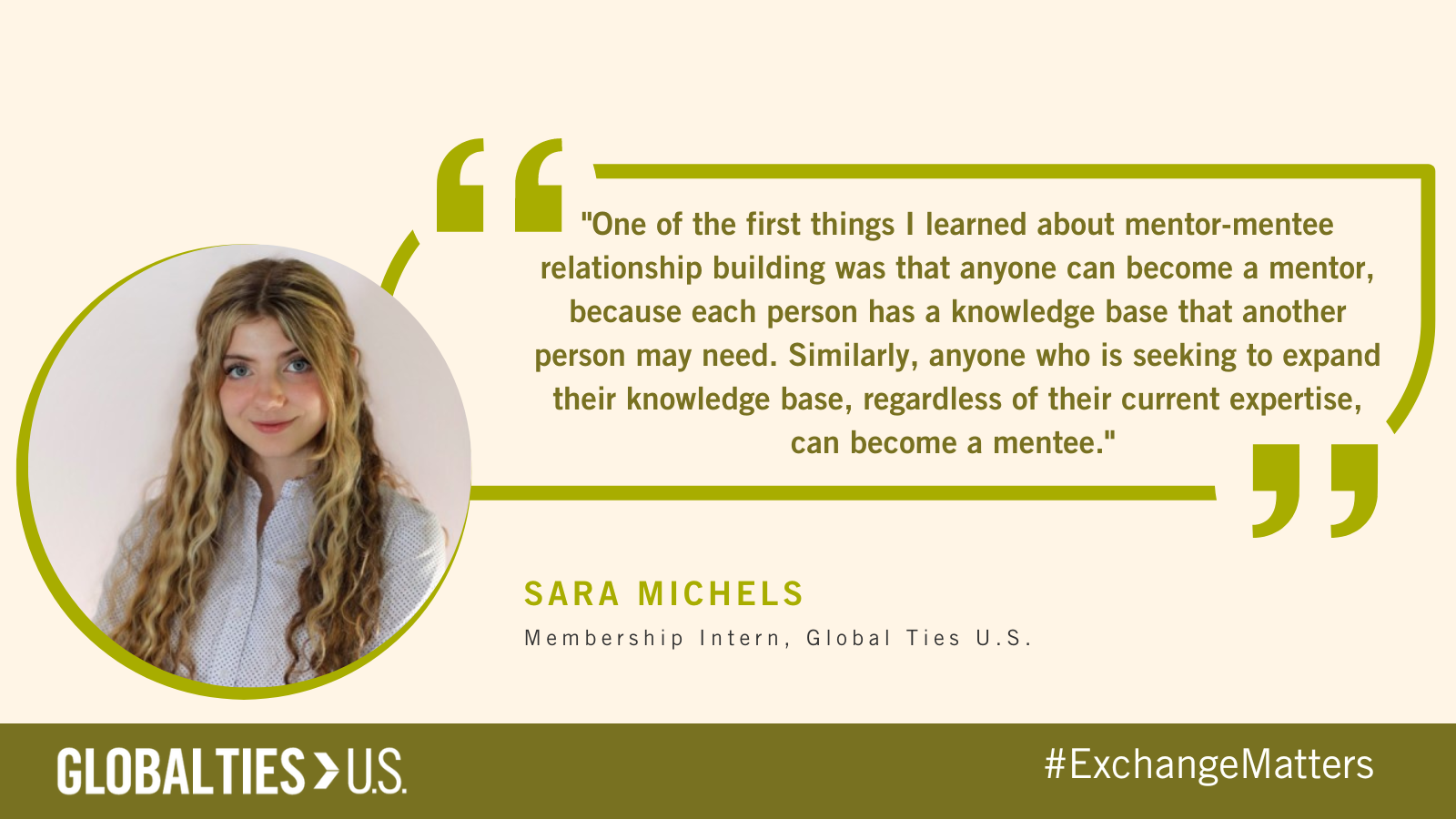 Driving Mentor-Mentee Relationships - Global Ties U.S. : Global Ties U.S. Driving Mentor-Mentee Relationships - Global Ties U.S. : Global Ties U.S.
